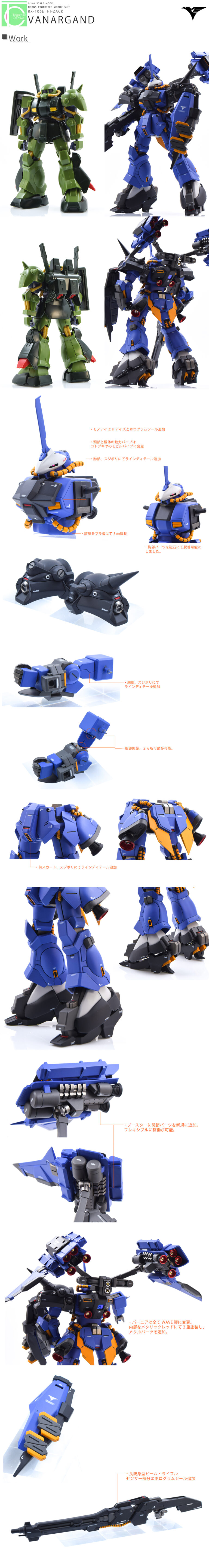 1/144『RX-106E ハイザック[ヴァナルガンド]』改修完成品レビュー | タガタメクリエイティブ